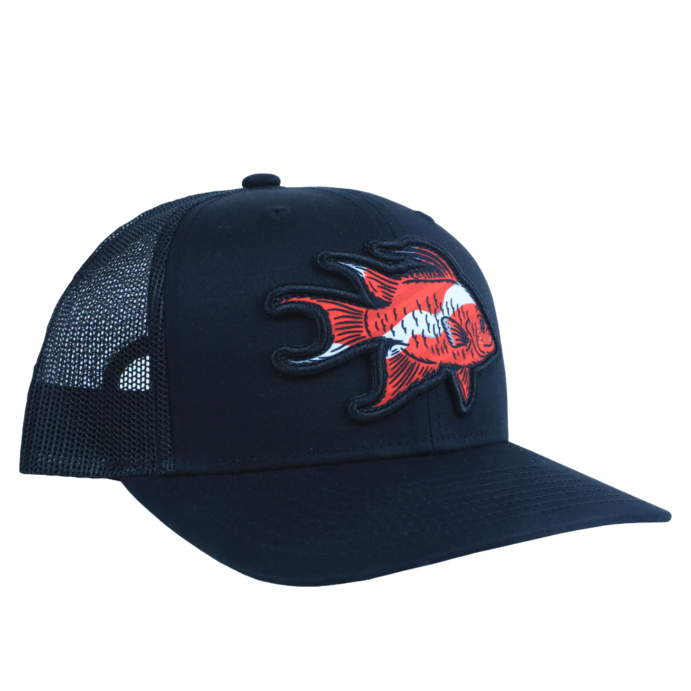 DIVE FLAG HOGFISH HAT - BLACK/BLACK – Florida Cracker Style