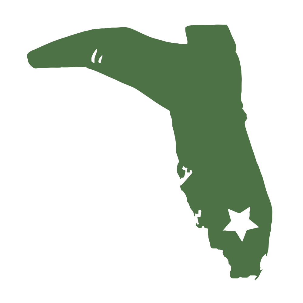 OLIVE GREEN DECAL – Florida Cracker Style