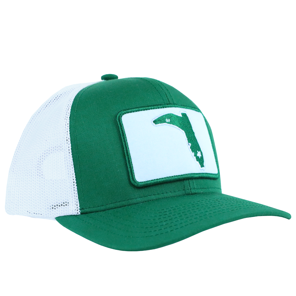DARK GREEN PATCH HAT – Florida Cracker Style