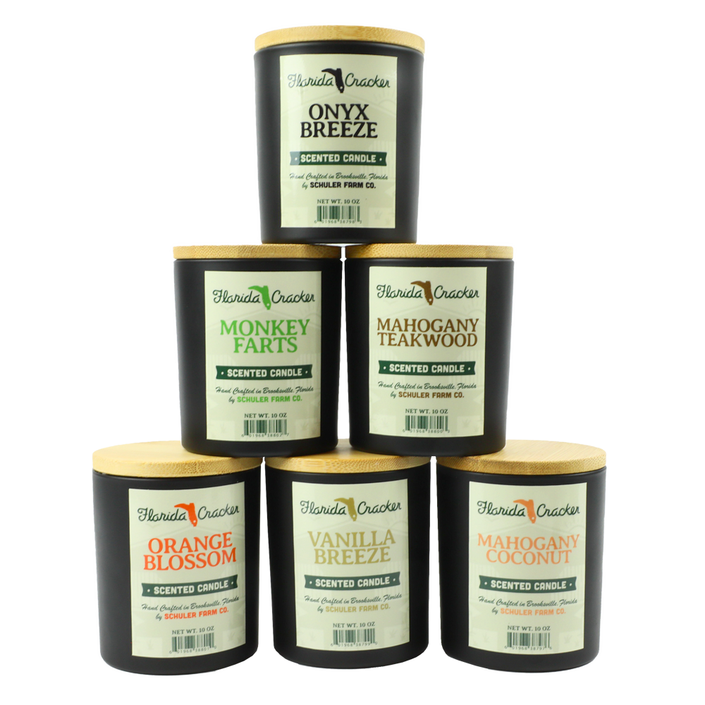 10oz HAND POURED SOY CANDLES – Florida Cracker Style