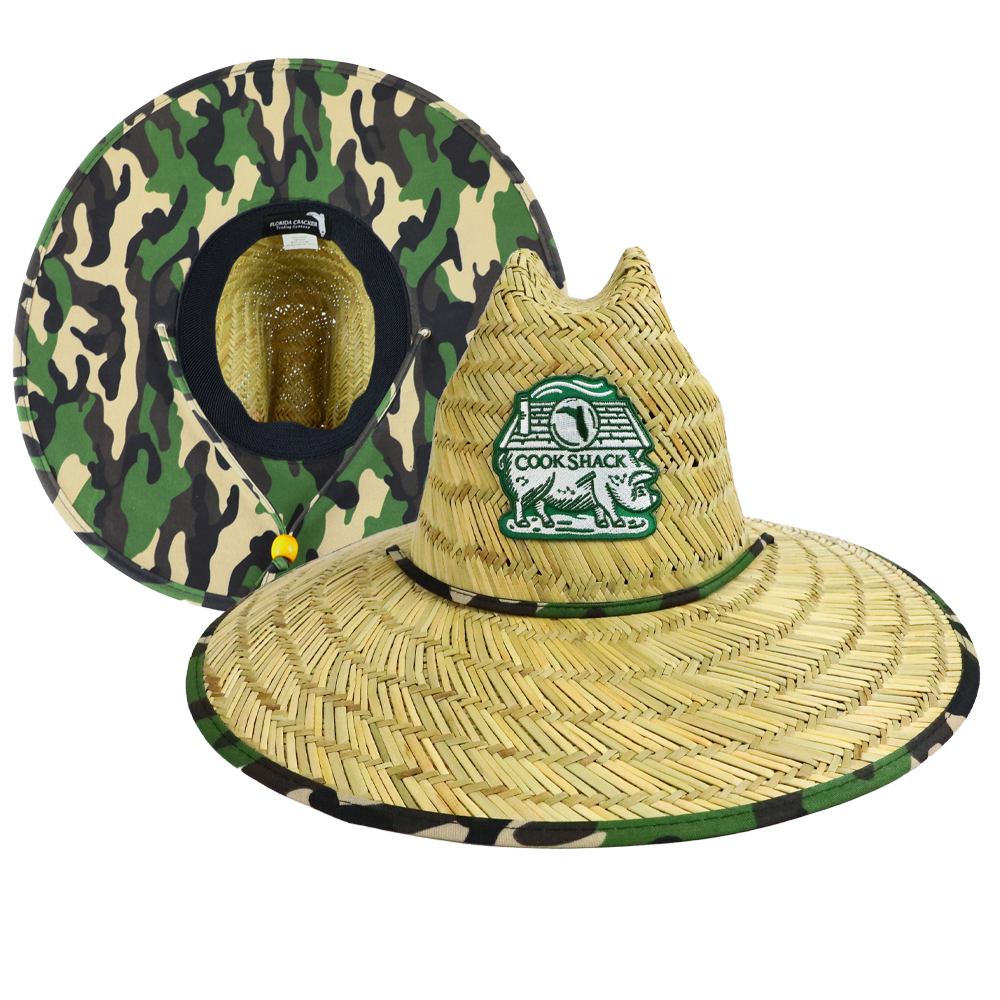 COOKSHACK STRAW HAT - CAMO UNDER – Florida Cracker Style