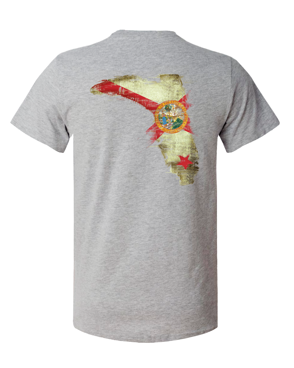 FLORIDA STATE FLAG HEATHER GRAY S/S – Florida Cracker Style