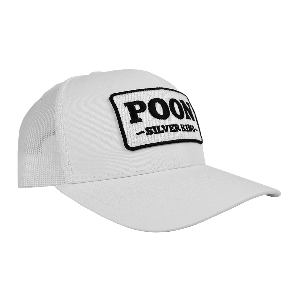 PATCH HAT - SILVER KING - WHITE/WHITE – Florida Cracker Style